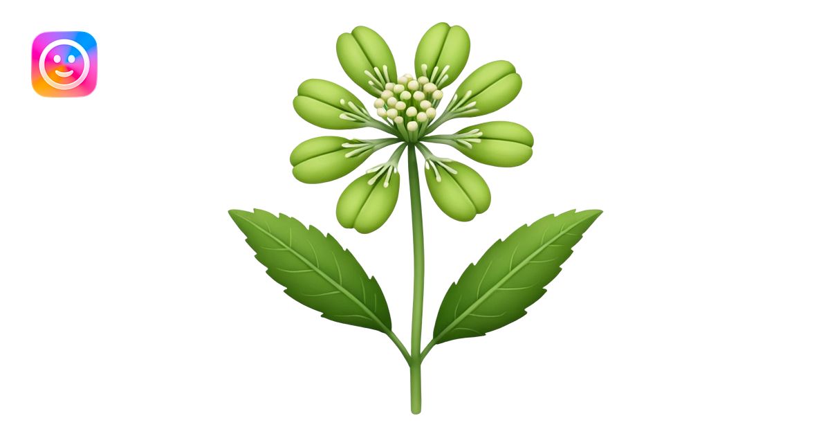 Galbanum flower emoji | AI Emoji Generator