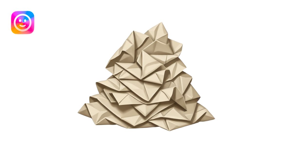 Papel arrugado emoji | AI Emoji Generator