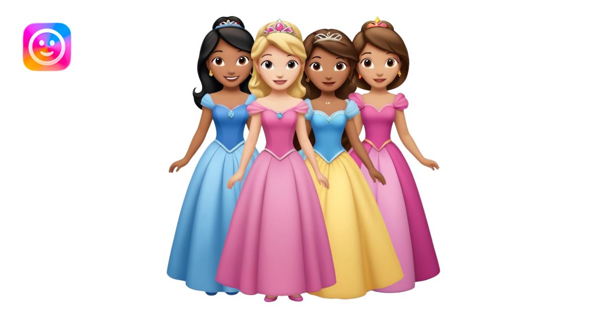 Disney princesses emoji | AI Emoji Generator