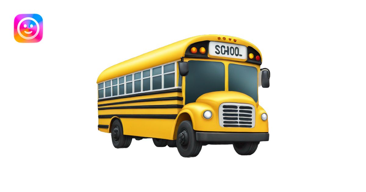 school bus emoji | AI Emoji Generator