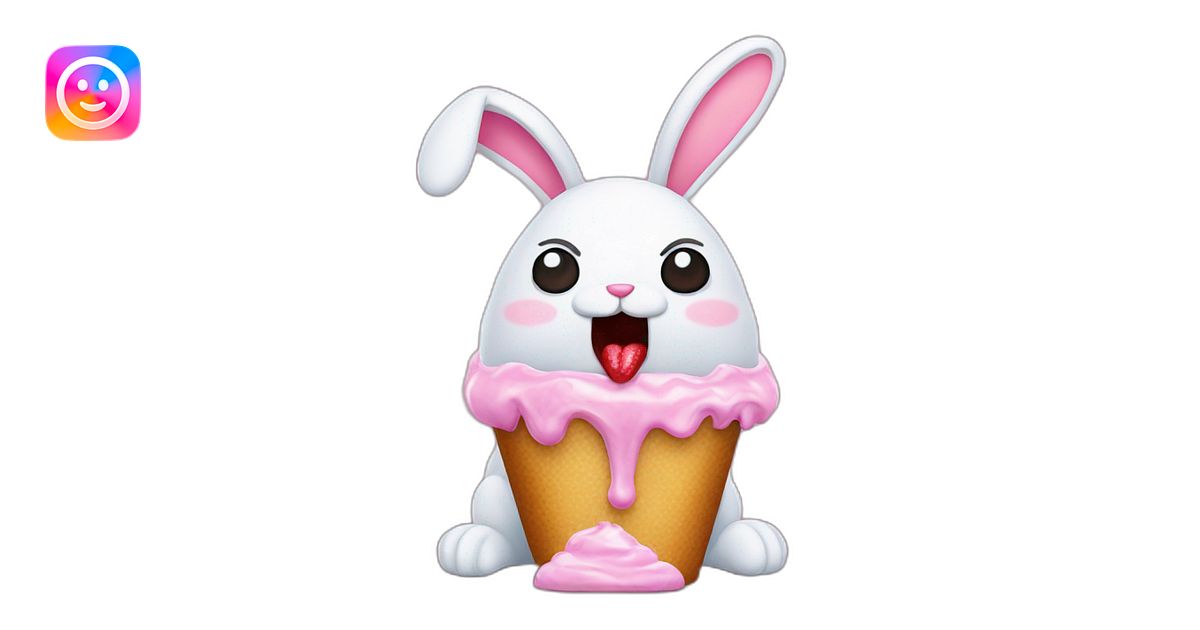 Bad bunny llorando helado emoji | AI Emoji Generator