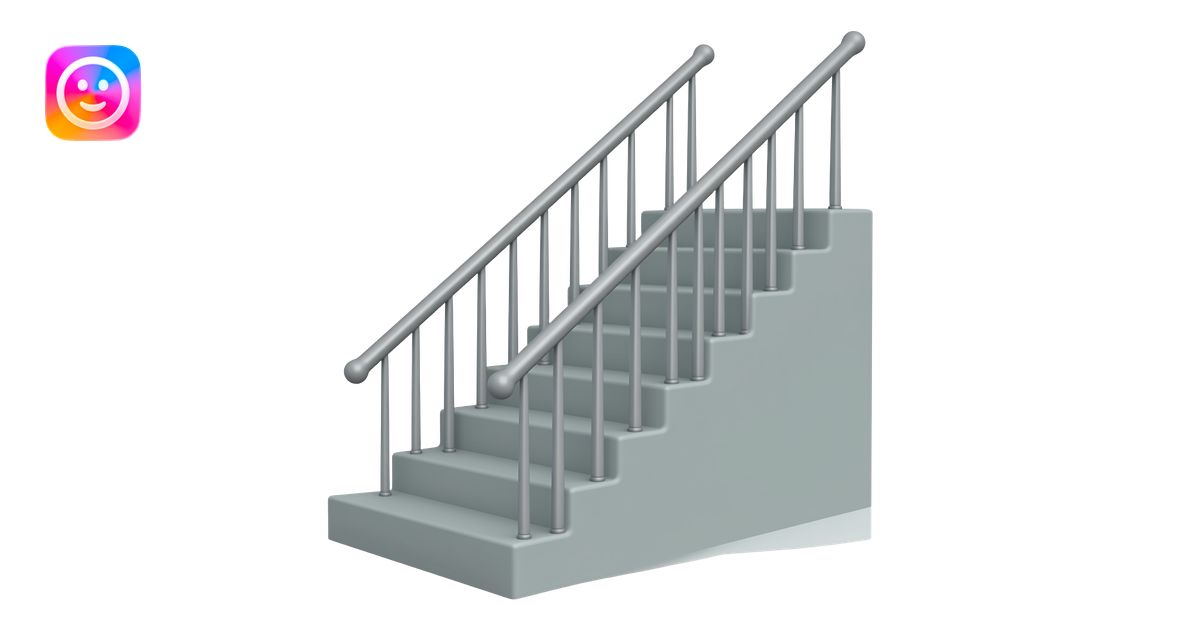 only a climbing stair no humans emoji | AI Emoji Generator
