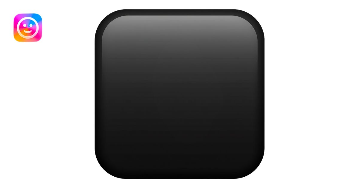 UN CUADRADO NEGRO} emoji | AI Emoji Generator