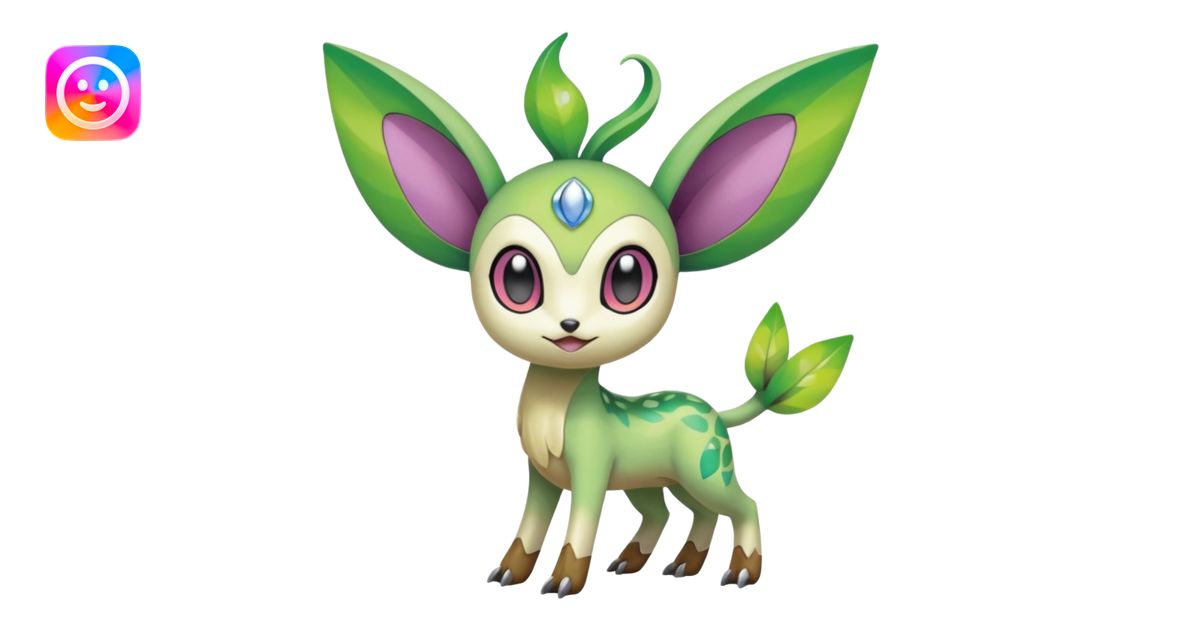 Meloetta-Celebi-Skiddo-Pokémon-Fakémon-creature emoji | AI Emoji Generator
