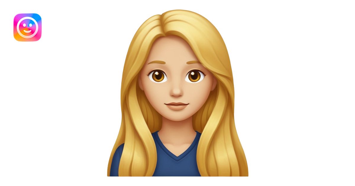 women hair gold emoji | AI Emoji Generator