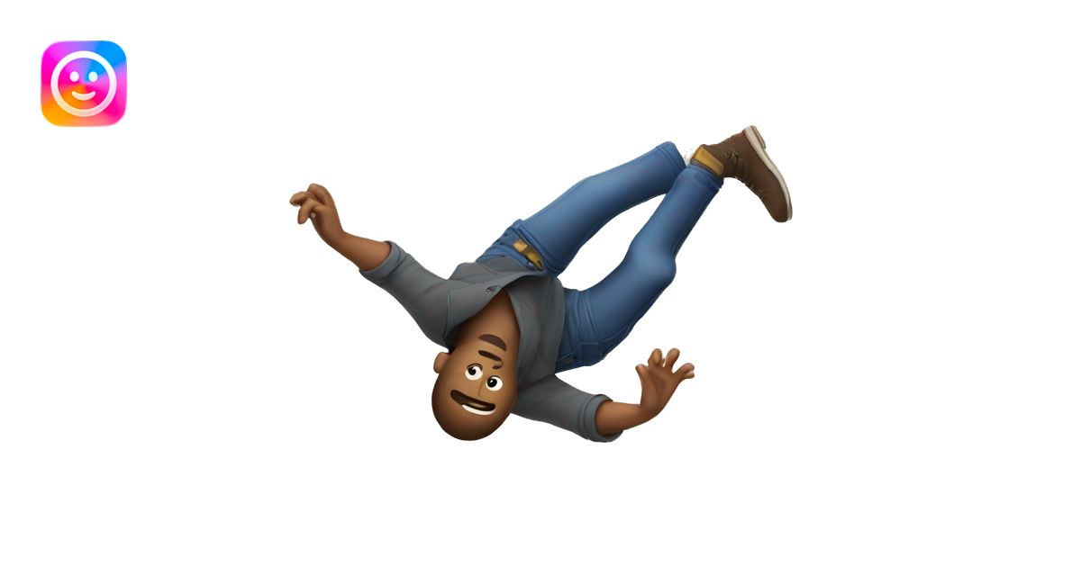 guy falling down emoji | AI Emoji Generator
