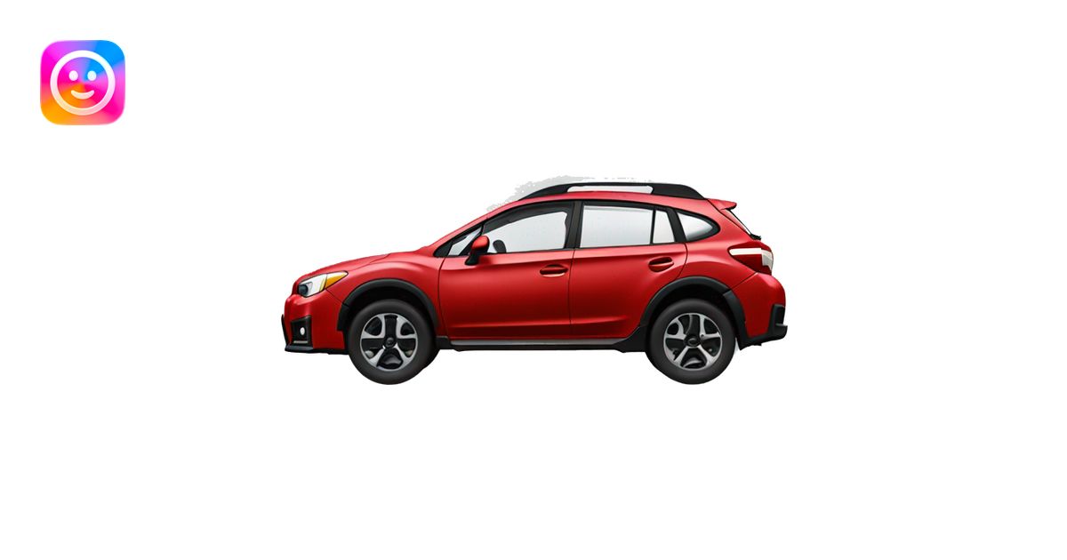 Red Subaru crosstrek realistic emoji | AI Emoji Generator