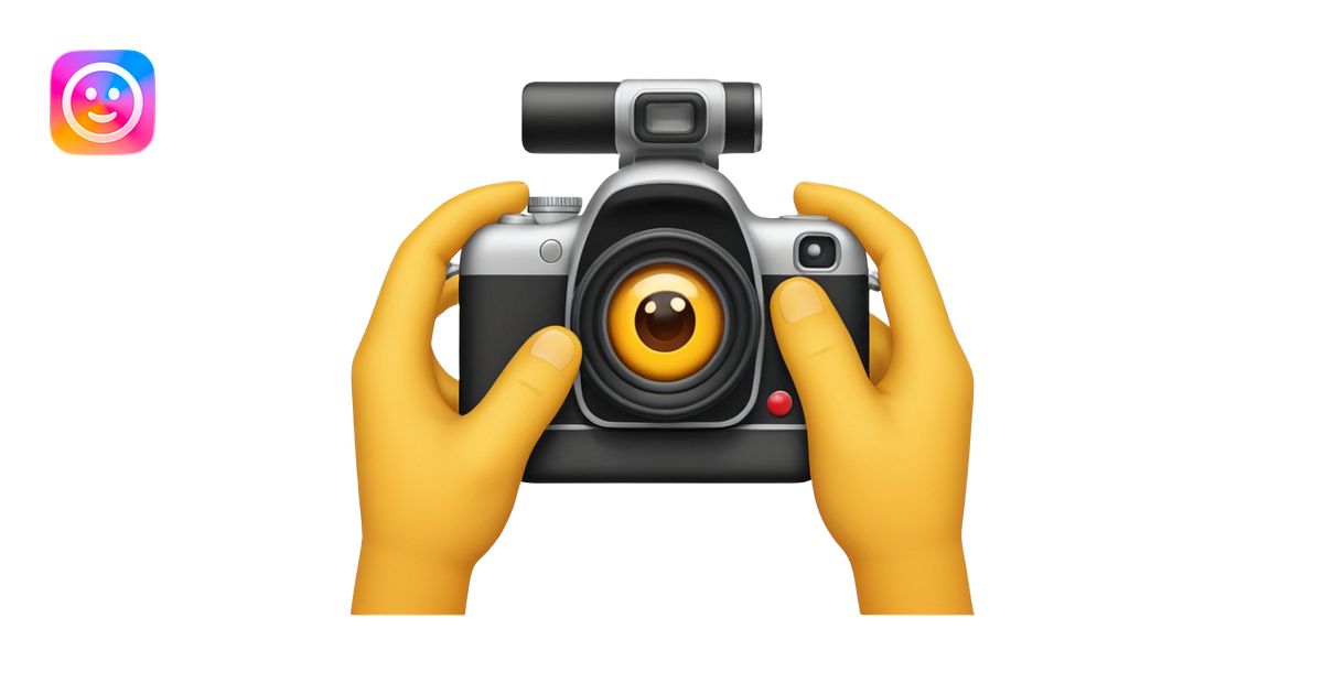 taking a photograph emoji | AI Emoji Generator