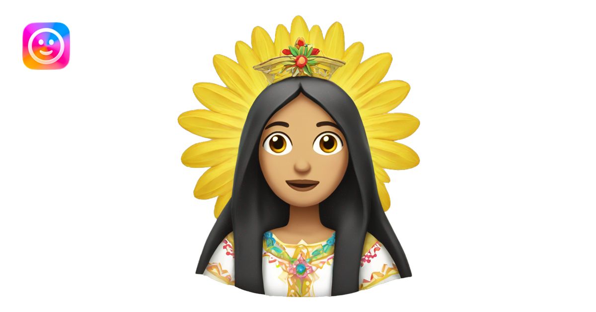 Mexican virgen María emoji | AI Emoji Generator