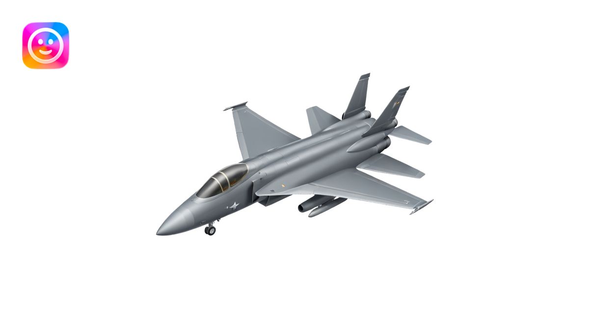 Military jet emoji | AI Emoji Generator