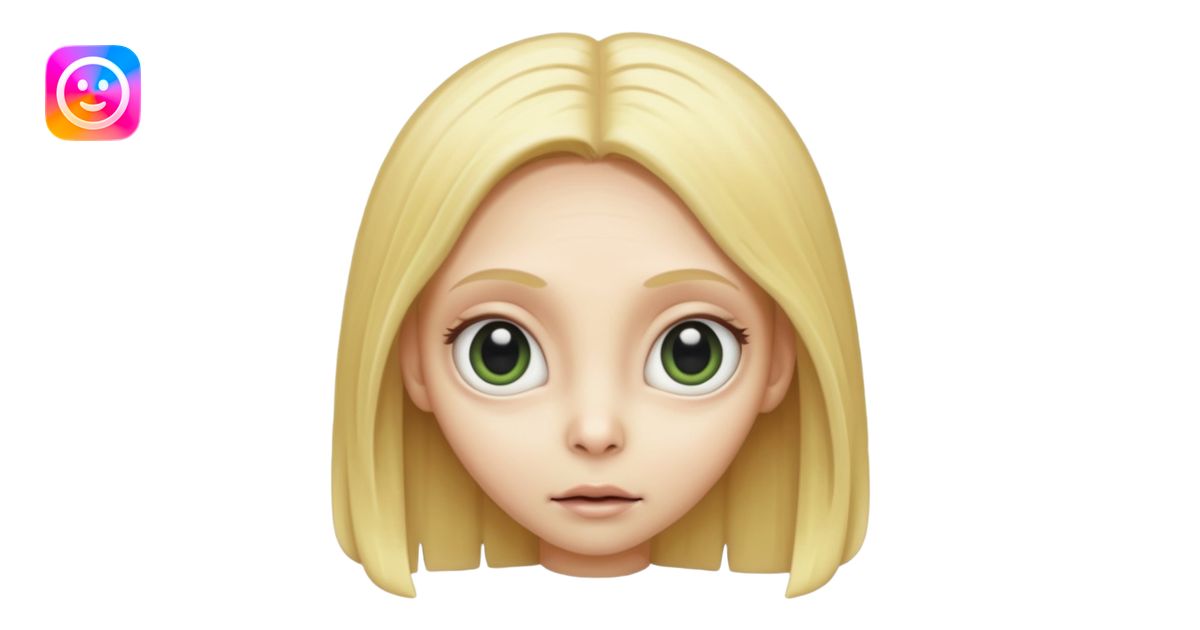 ALIEN WITH BLONDE emoji | AI Emoji Generator