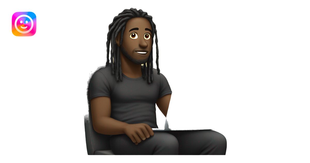Black-guy-with-dreads-wearing-black-trackstuit-sitting-down-on-chair ...