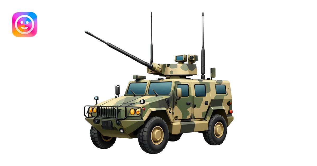 vehicle with electronic warfare equipment emoji | AI Emoji Generator