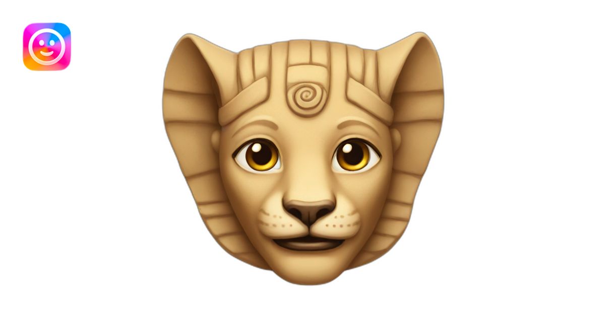 Sphinx smile emoji | AI Emoji Generator