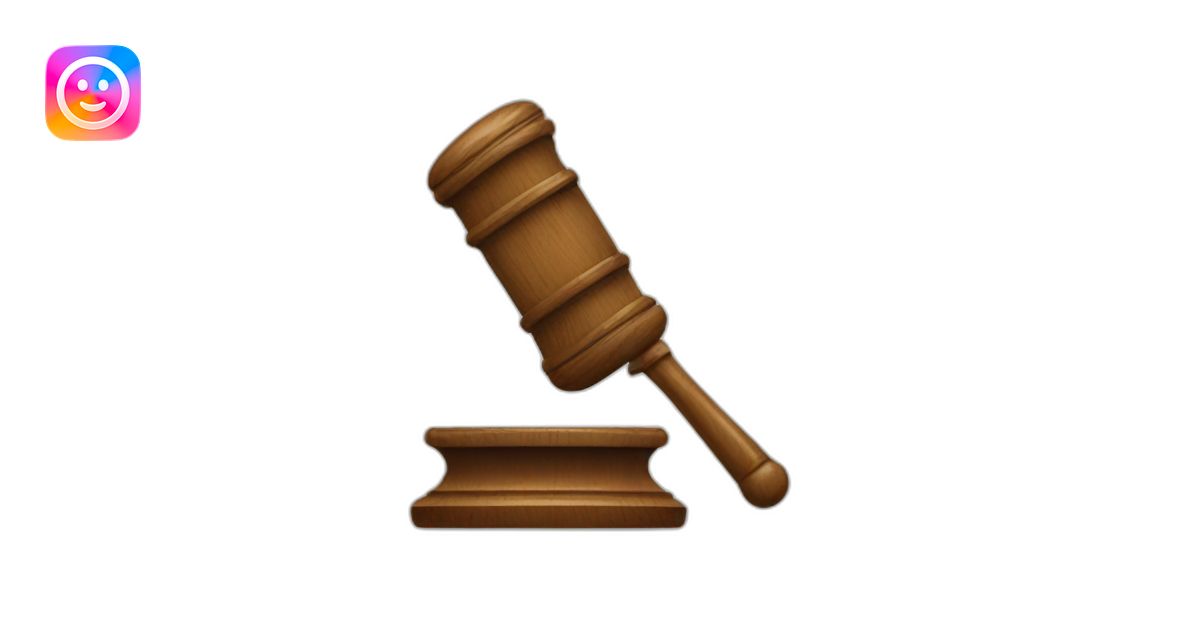 Judge mallet emoji | AI Emoji Generator