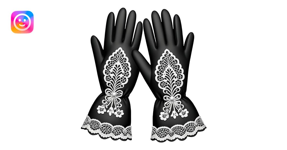 victorian gloves lace pattern emoji | AI Emoji Generator