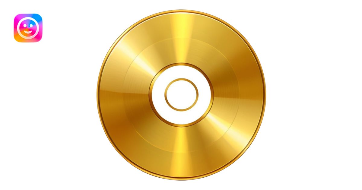 golden CD disk emoji | AI Emoji Generator