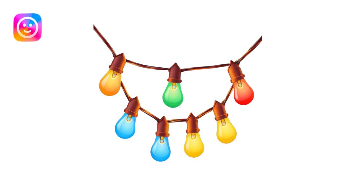 Christmas lights emoji | AI Emoji Generator