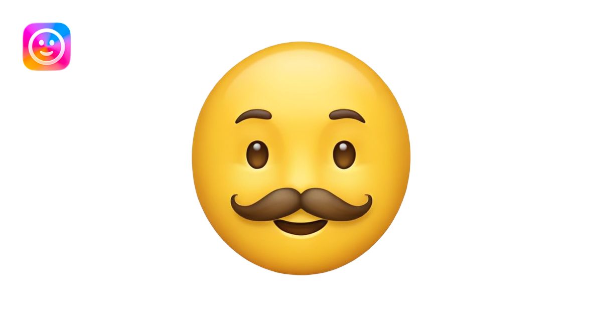 emoji with mustache emoji | AI Emoji Generator