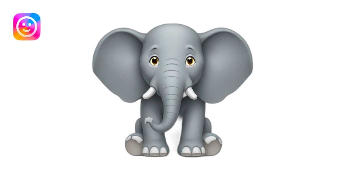 Babar the elephant emoji | AI Emoji Generator