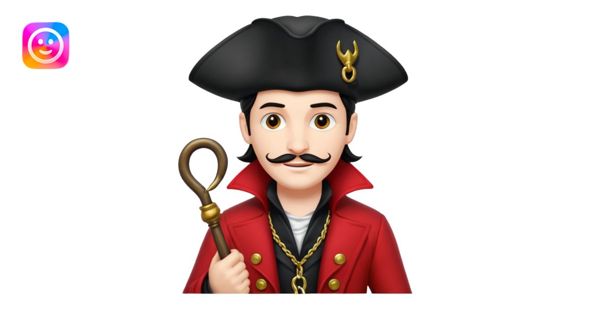 Captain Hook emoji | AI Emoji Generator