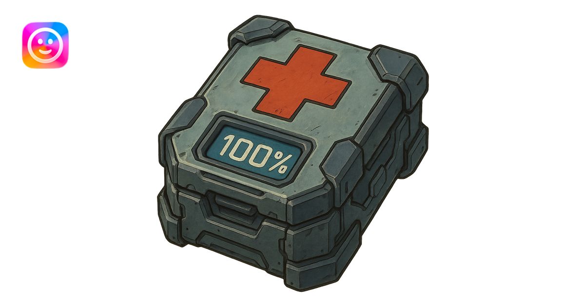 the image is the icon for a videogame pick up item, it is a medkit ...