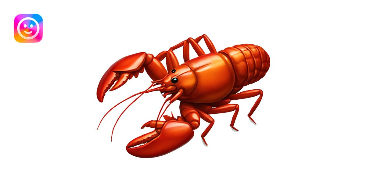 Realistic cooked crawfish emoji | AI Emoji Generator