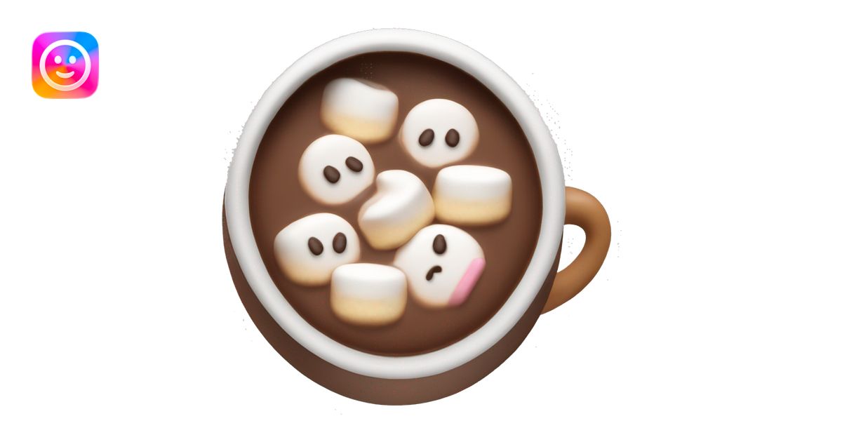 hot chocolate with marshmallows emoji | AI Emoji Generator