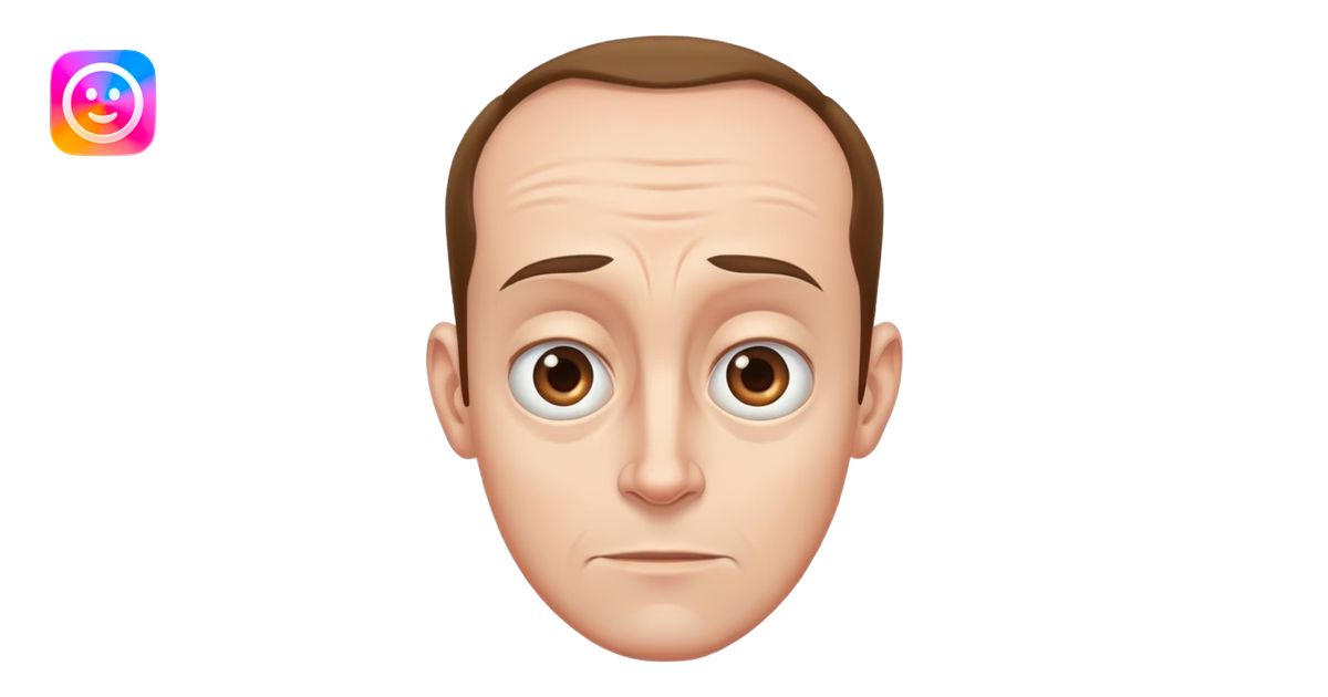 Guy with an extremely large forehead, comically huge forehead, male ...