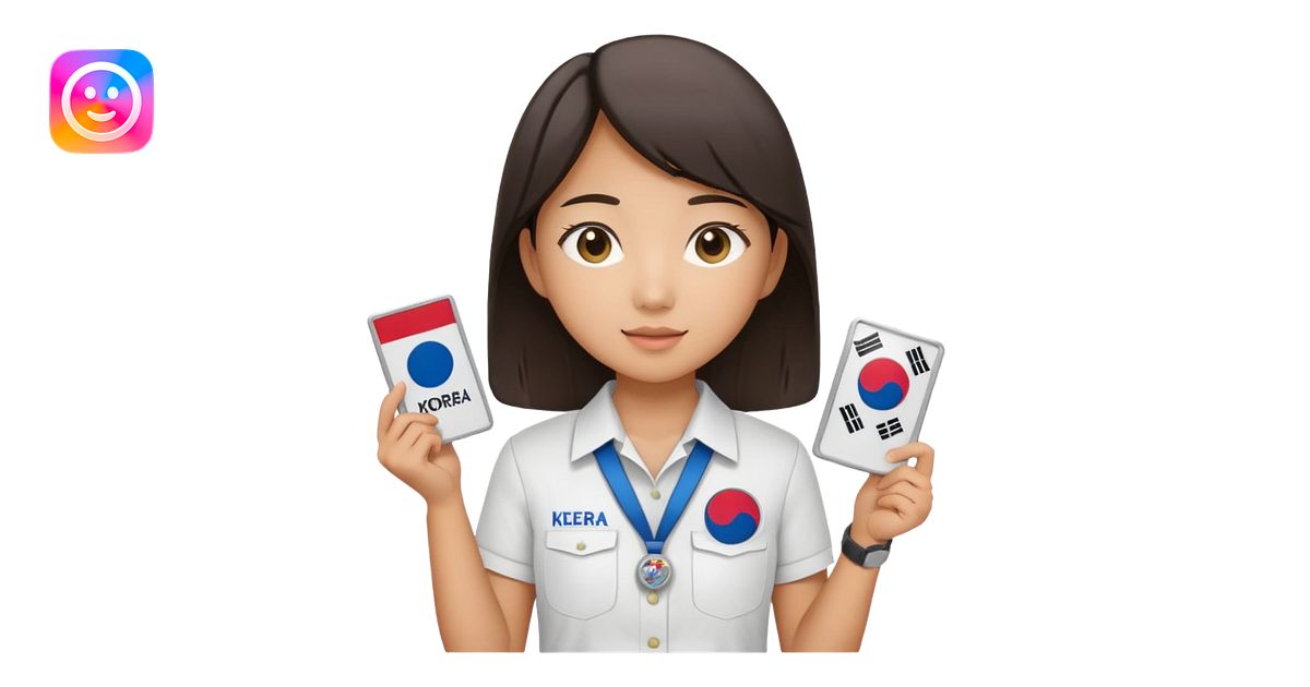 A young Asian guide holding her tour license in both hands, wearing a ...