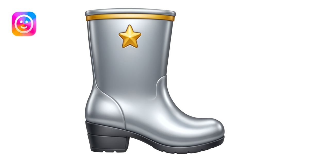 all silver toy boot emoji | AI Emoji Generator