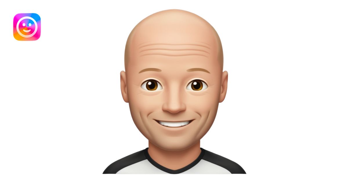 Alan Shearer bald emoji | AI Emoji Generator