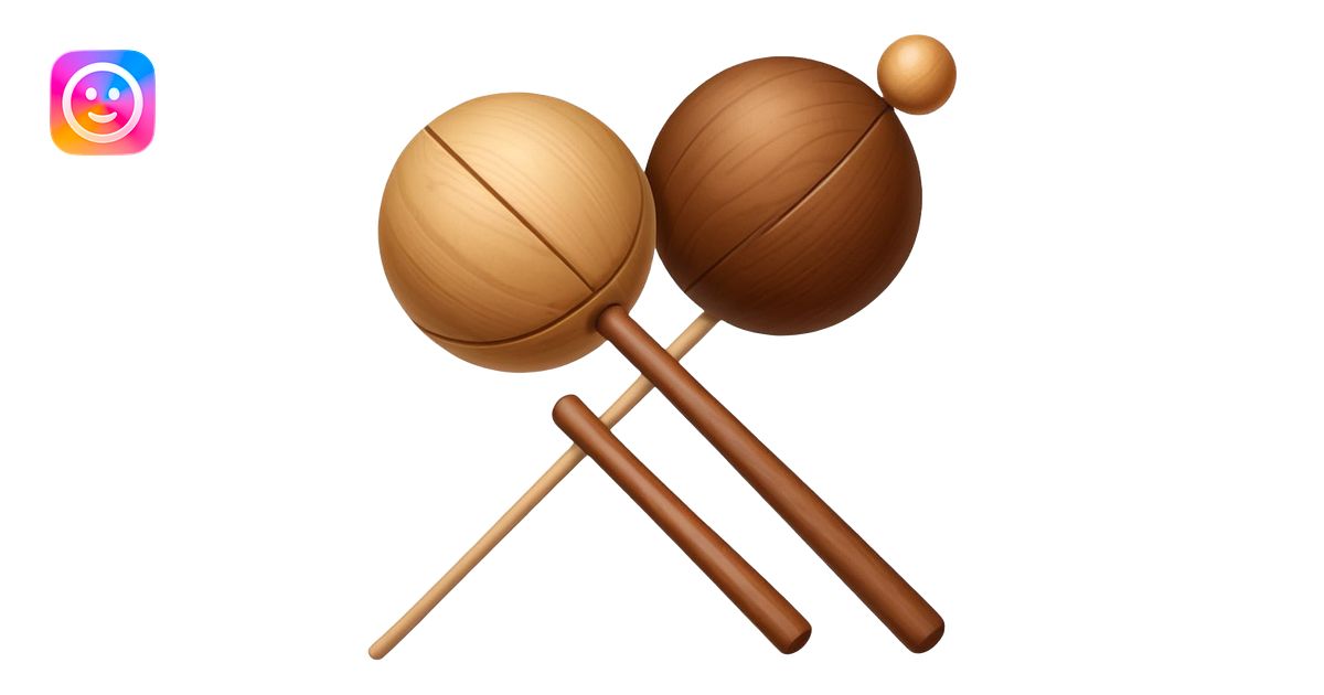 two bals and a stick emoji | AI Emoji Generator