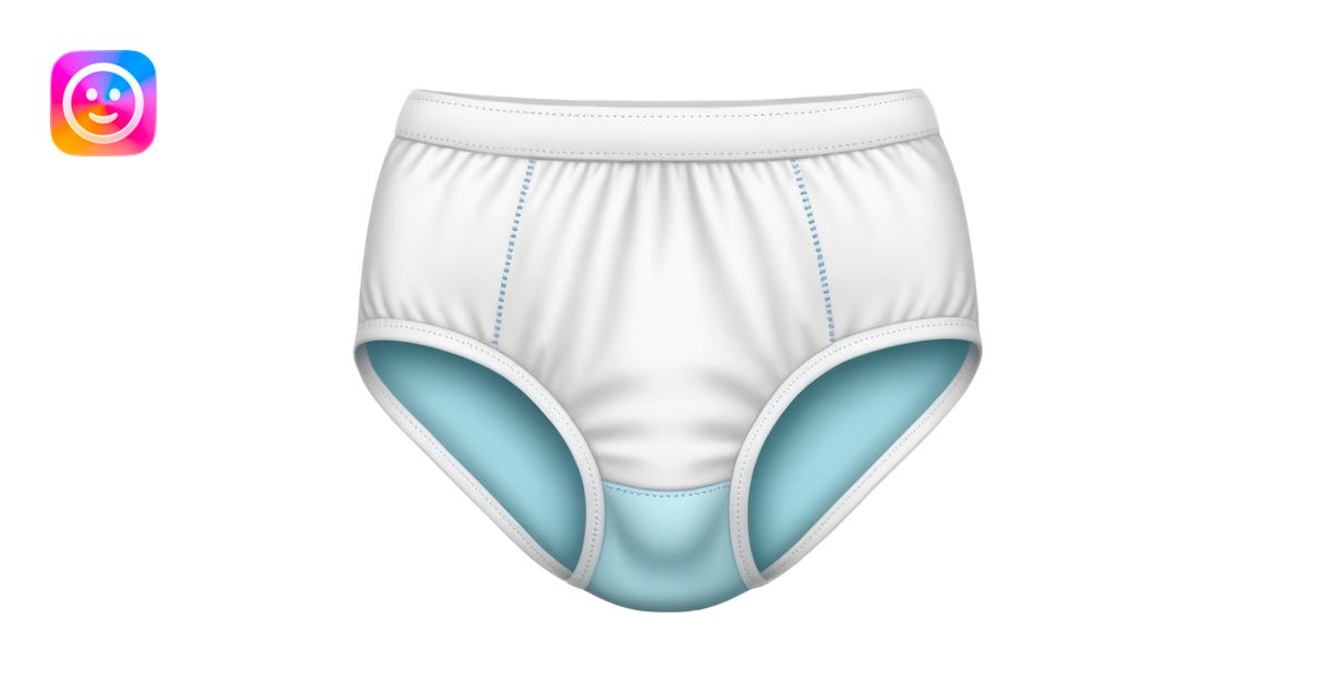modern incontinence underwear, no shame emoji | AI Emoji Generator