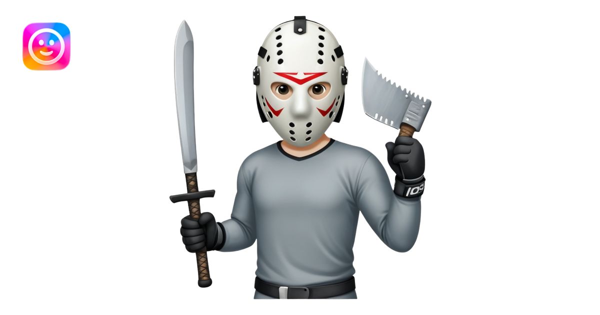 Jason from Friday the 13th emoji | AI Emoji Generator