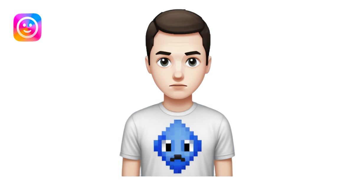 A guy with the worst graphics emoji | AI Emoji Generator