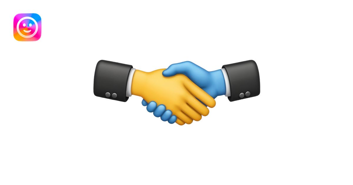 emoji of Handshake with a Slash emoji | AI Emoji Generator