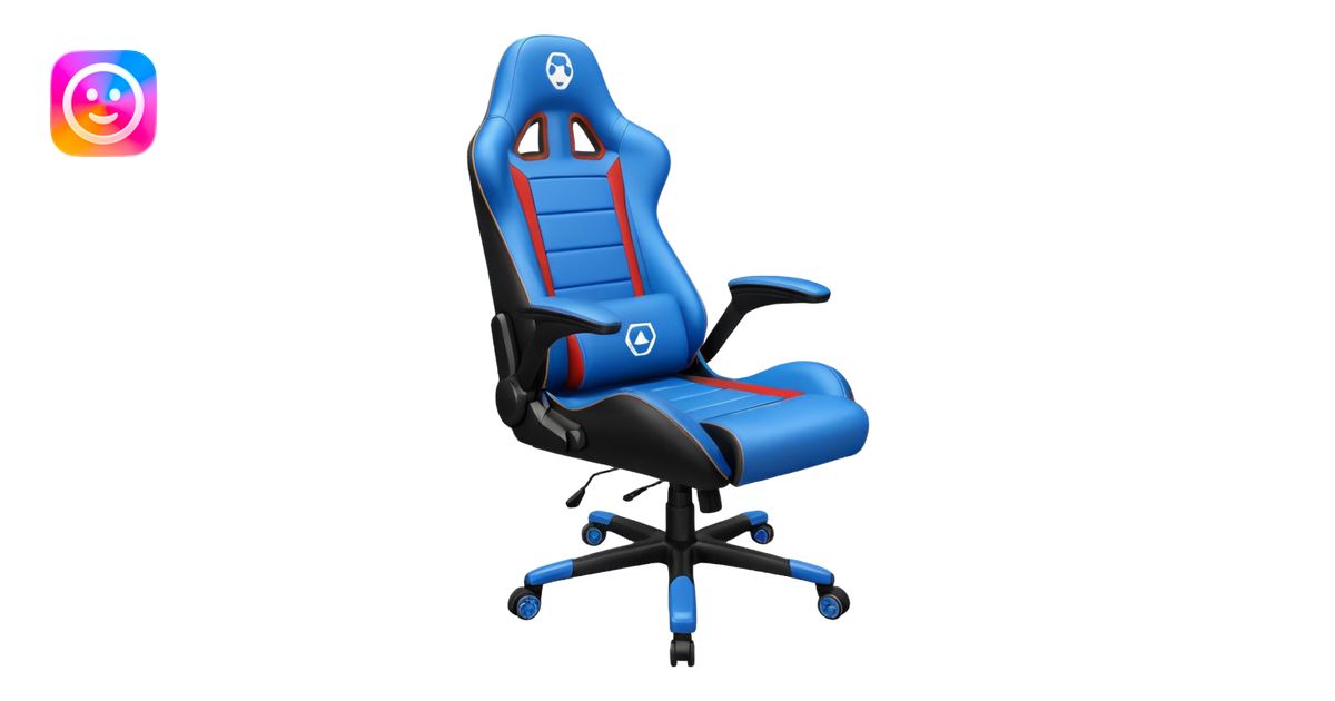 gamer seat blue emoji | AI Emoji Generator