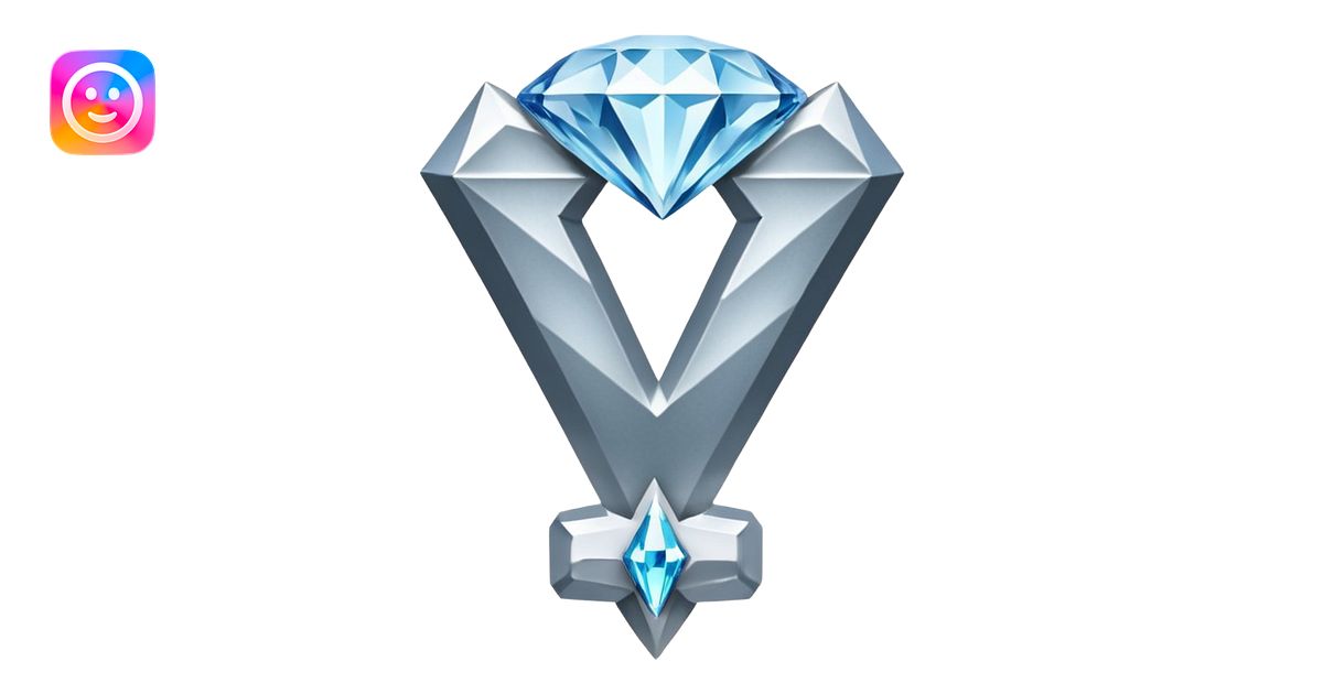 The official "2" from the Smite 2 logo but in a "Diamond" texture ...