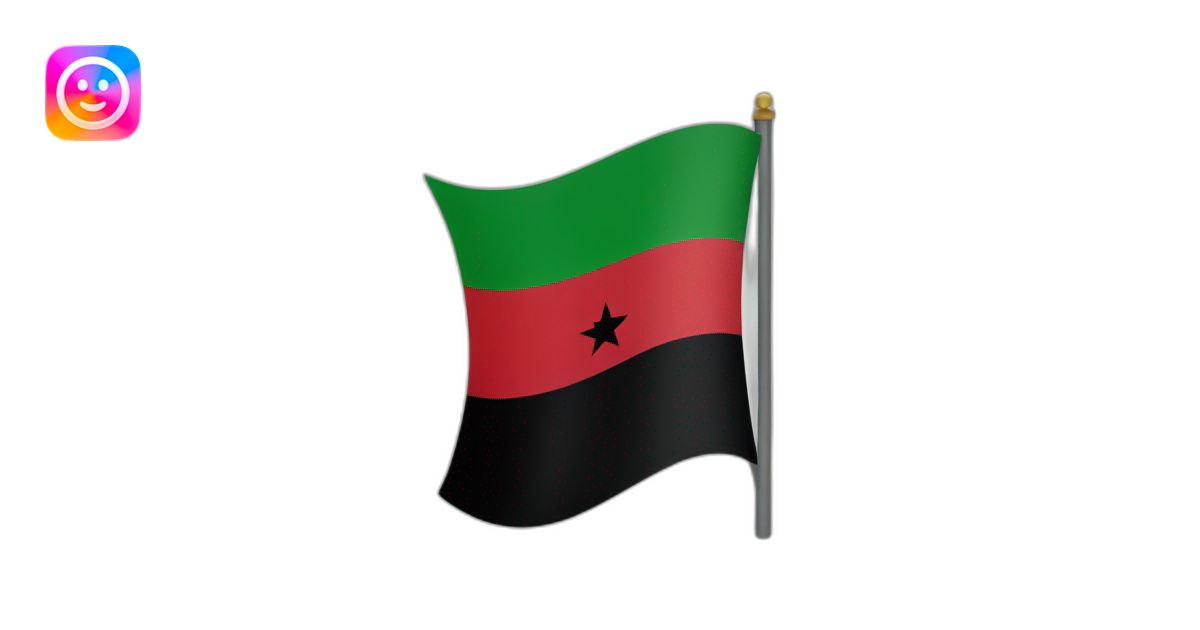 Flag of Libya emoji | AI Emoji Generator