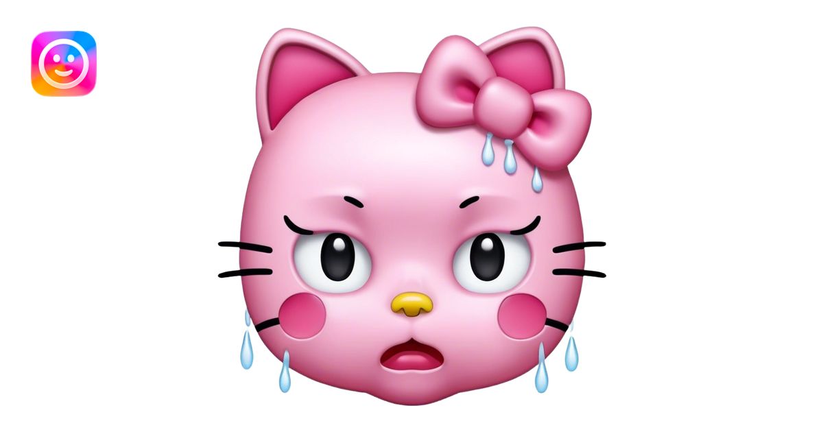 hello kitty crying emoji | AI Emoji Generator