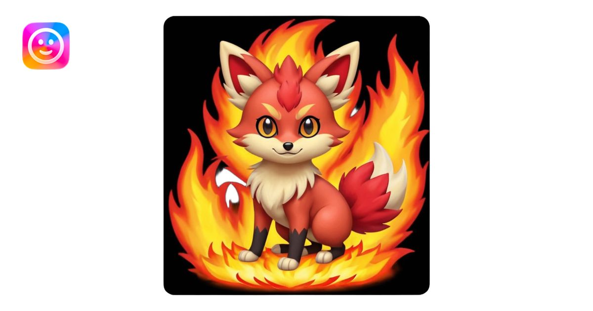 Fennekin-Zorua-Litten-fusion emoji | AI Emoji Generator
