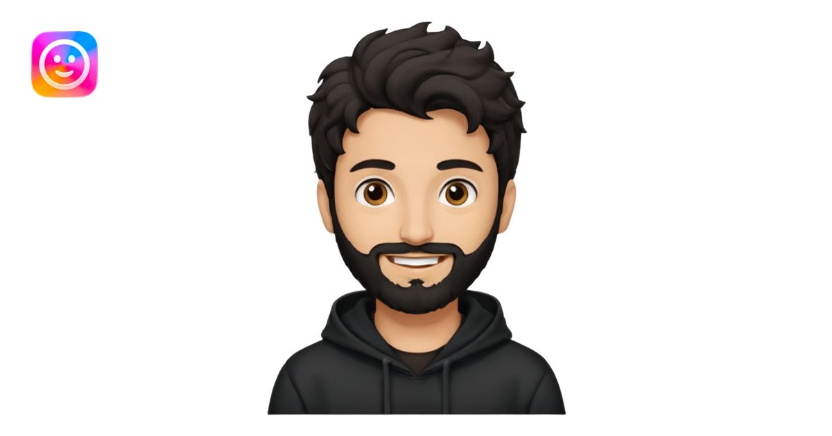 young fair skin pakistani guy smiling with black beard, wavy hair ...