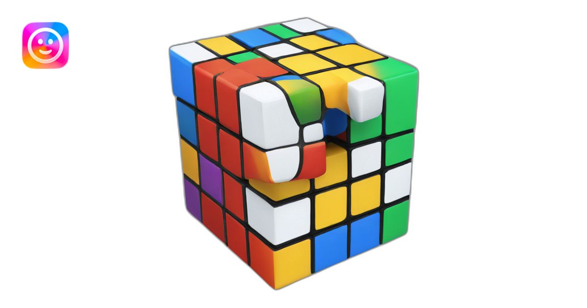 rubiks cube emoji | AI Emoji Generator