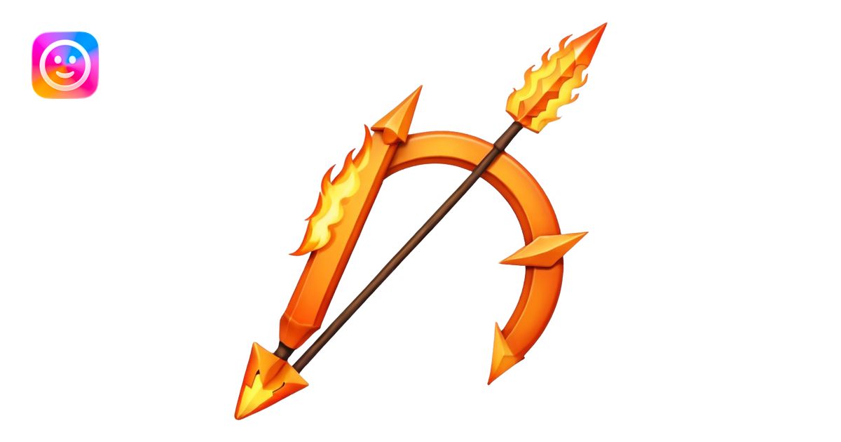 arco de flechas de fuego emoji | AI Emoji Generator
