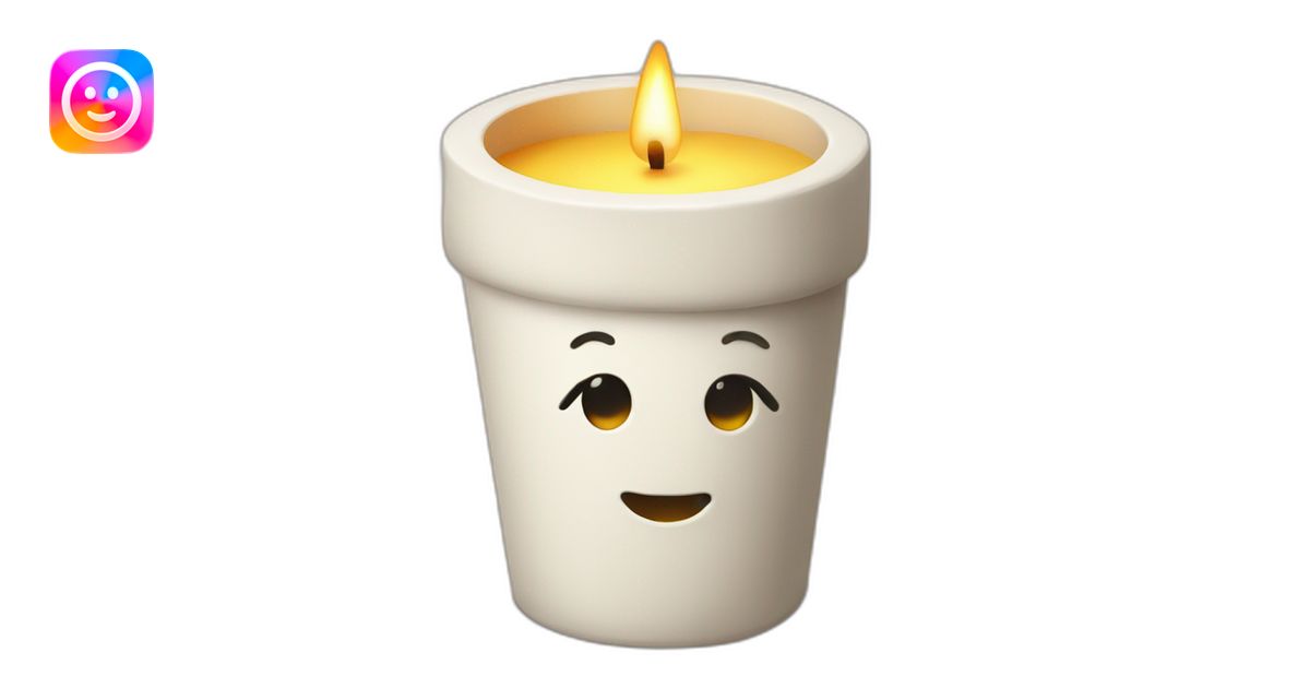 candle in a plaster pot emoji | AI Emoji Generator