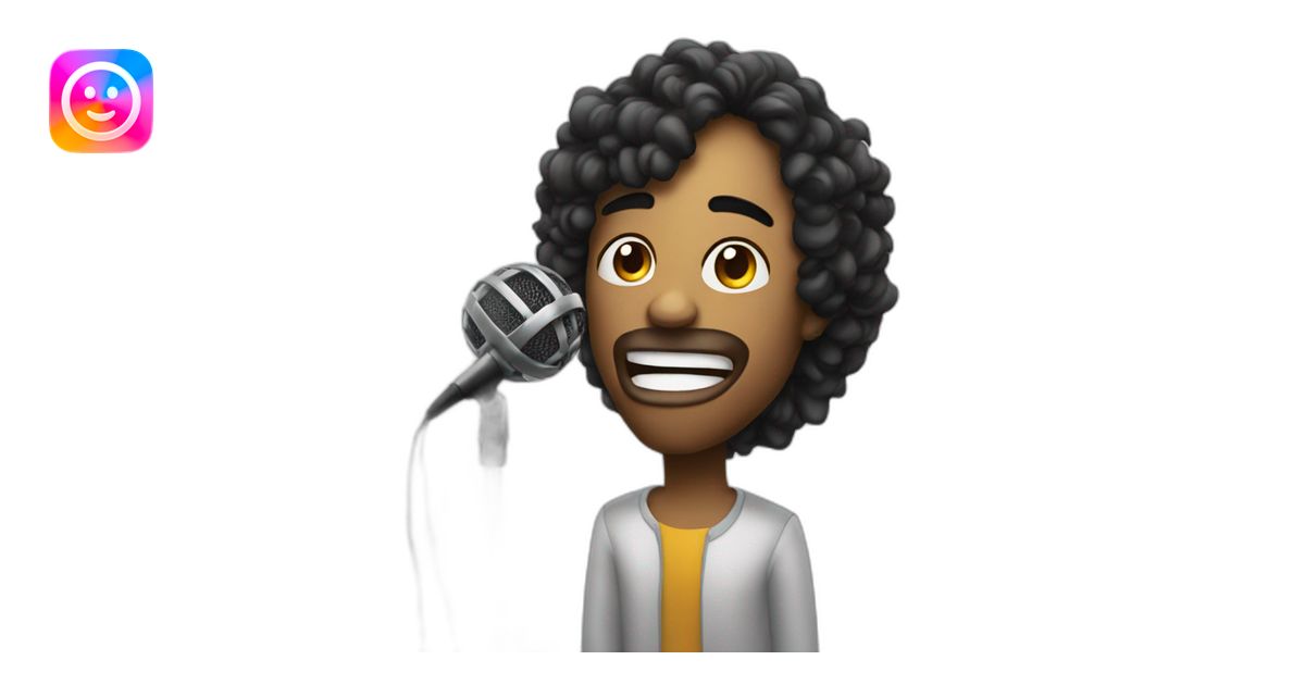 vocal with mic emoji | AI Emoji Generator