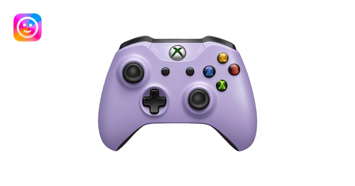 Pastel purple Xbox controller emoji | AI Emoji Generator