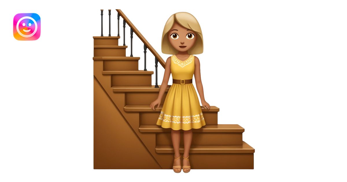 woman on stair emoji | AI Emoji Generator