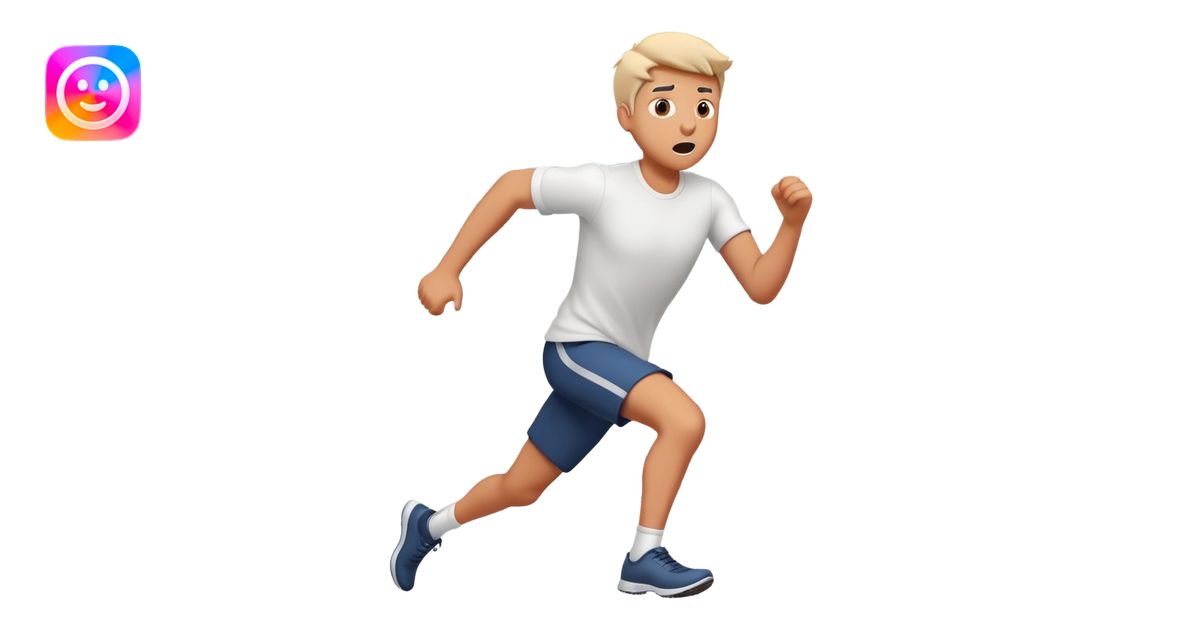 Character running for their life with panic expression, motion lines ...